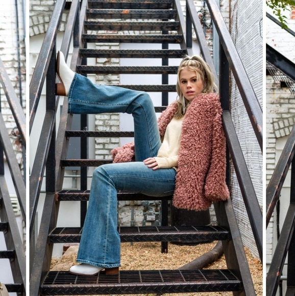 Elan | Jackets & Coats | Nordstrom Elan Aria Fur Fuzzy Fluffy Sherpa Coat Large | Poshmark